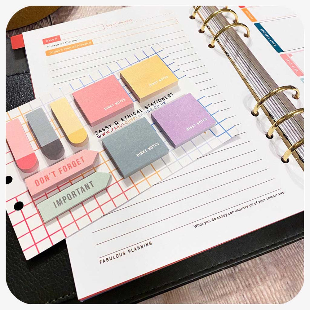 A5 Sticky Notes - Organiser Insert – Fabulous Planning